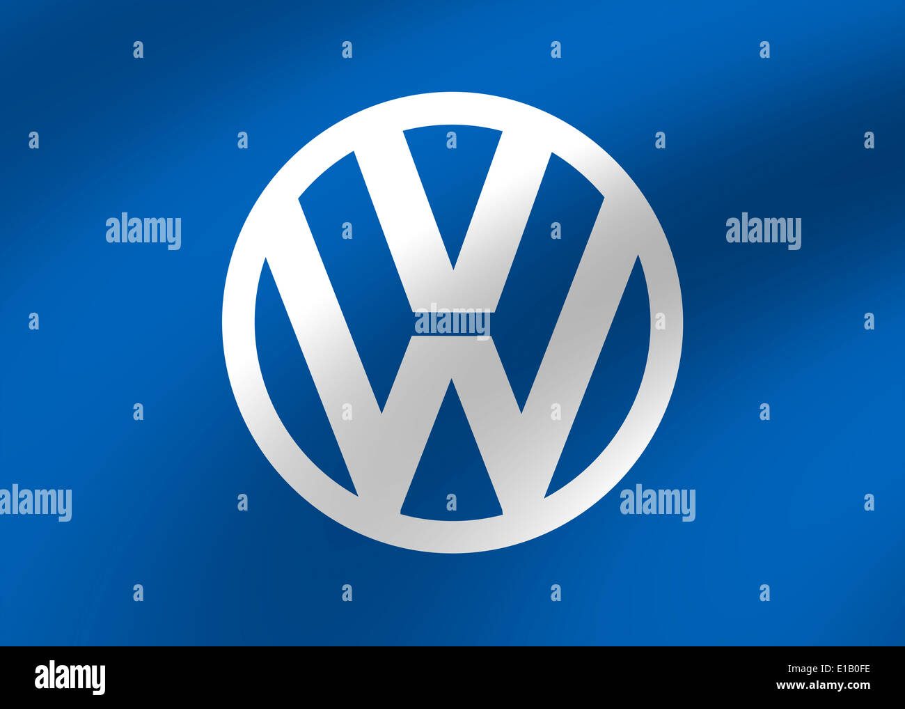 Volkswagen logo icon symbol flag emblem Stock Photo - Alamy
