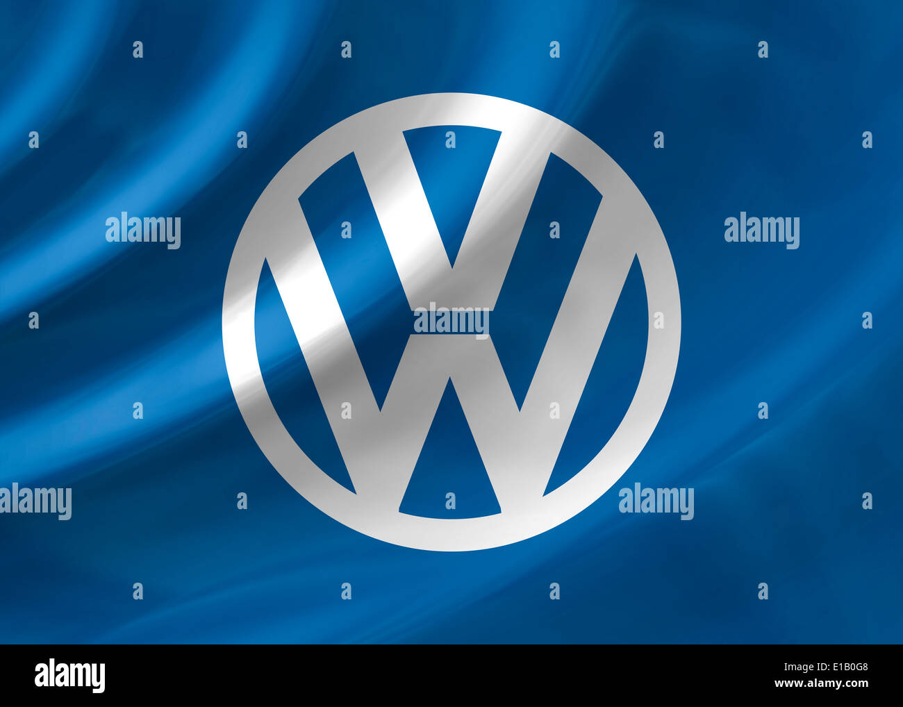Volkswagen logo icon symbol flag emblem Stock Photo - Alamy