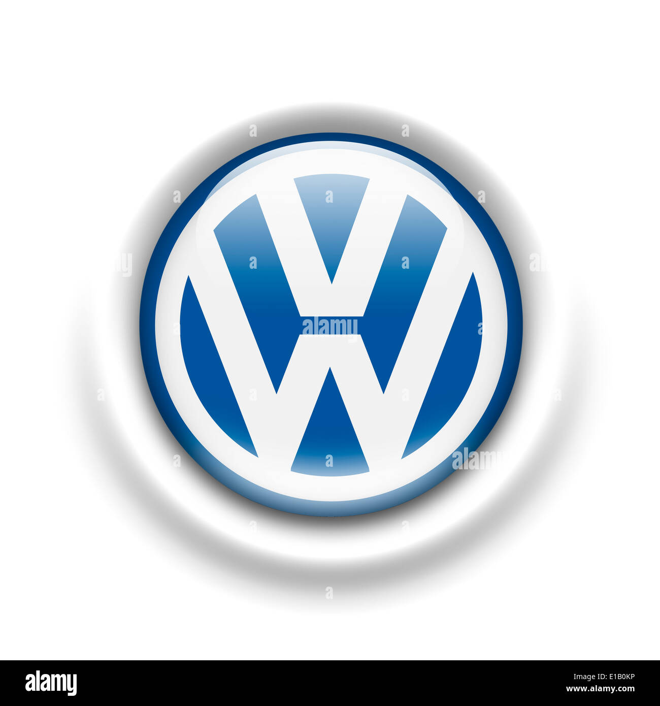 Volkswagen logo icon symbol flag emblem Stock Photo - Alamy