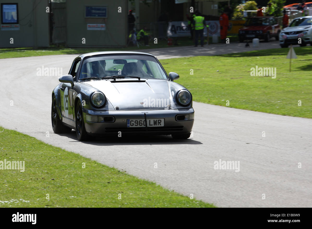 A car competes in the Motorsport At The Palace Sprint at Crystal Palace ...