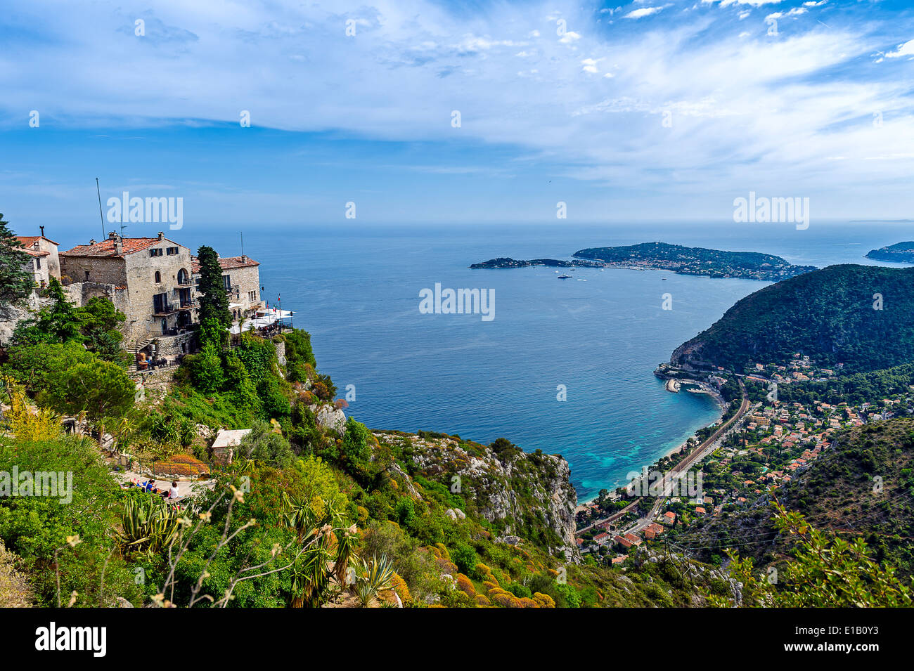 Europe, France, Alpes-Maritimes. Eze. The famous perched village of Eze ...
