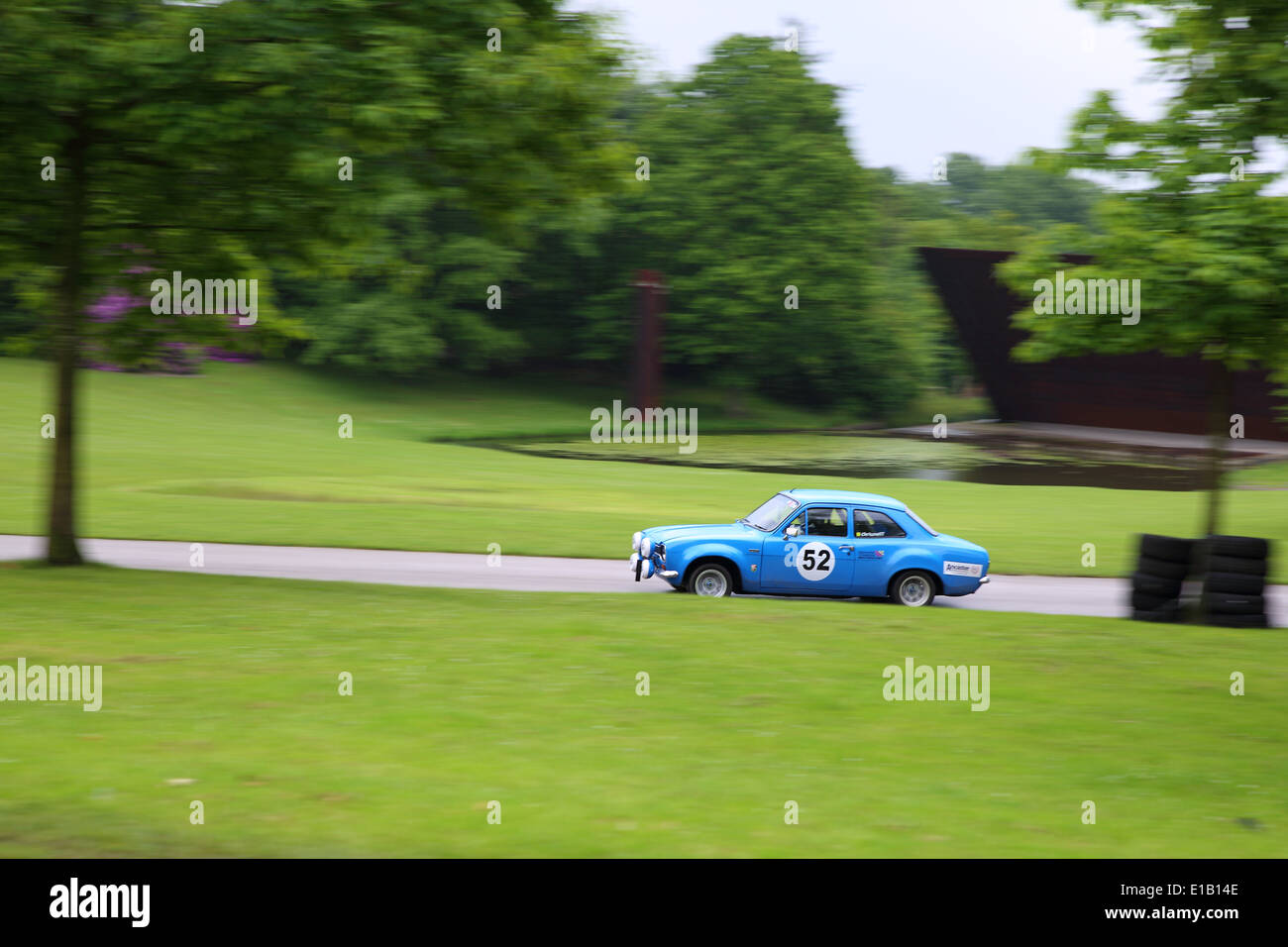 A car competes in the Motorsport At The Palace Sprint at Crystal Palace ...