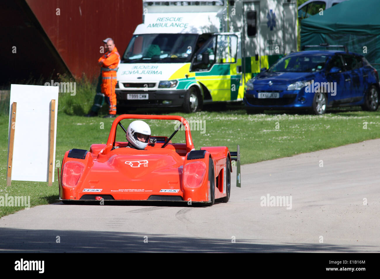 A car competes in the Motorsport At The Palace Sprint at Crystal Palace ...