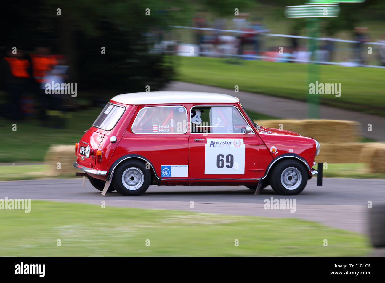 A car competes in the Motorsport At The Palace Sprint at Crystal Palace ...
