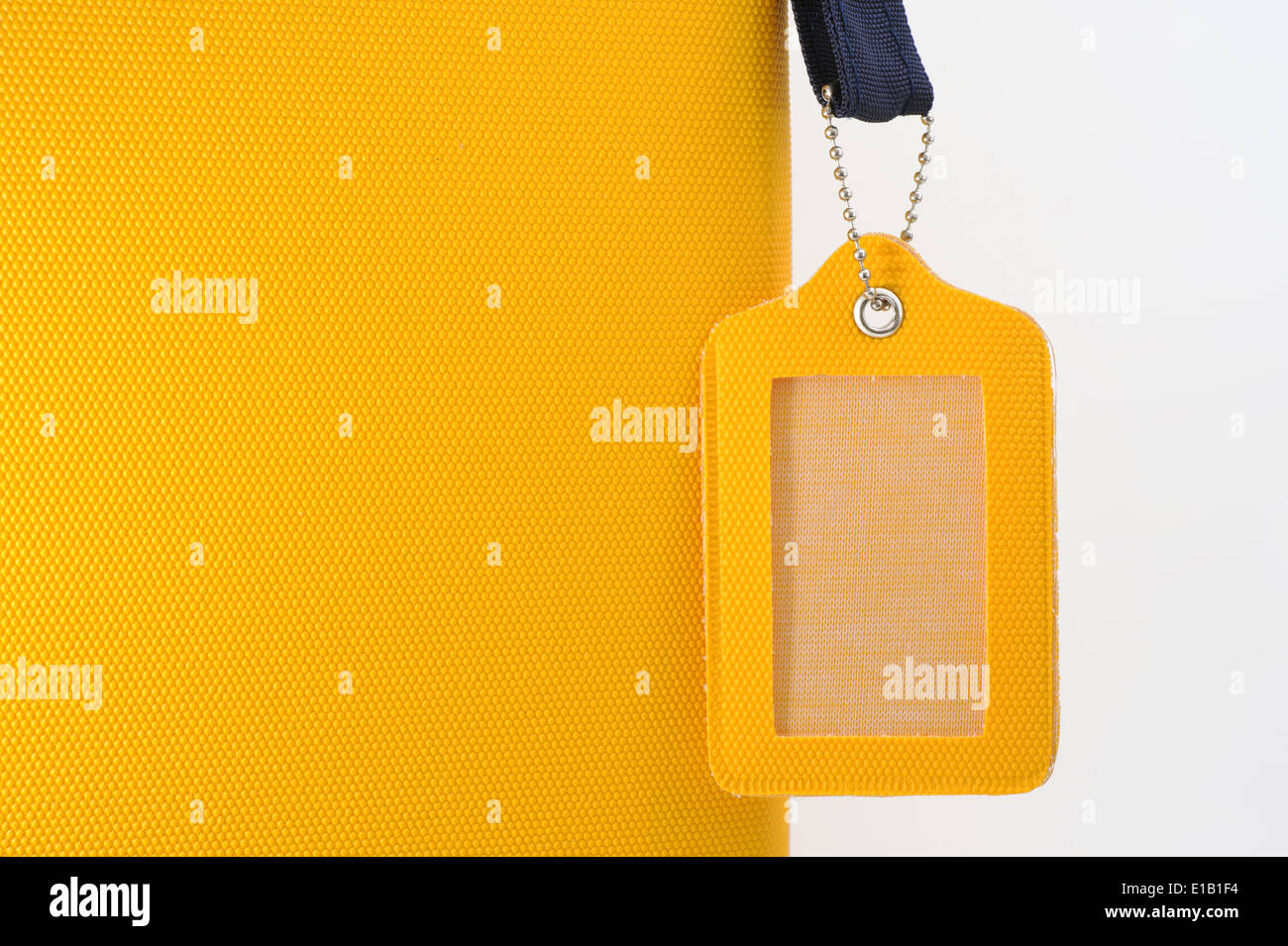 Empty yellow label Stock Photo - Alamy