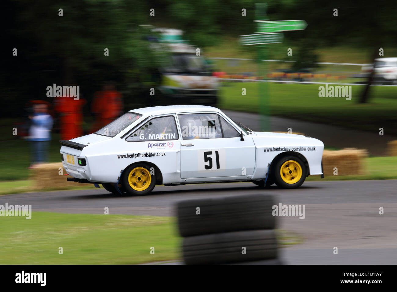 A car competes in the Motorsport At The Palace Sprint at Crystal Palace ...