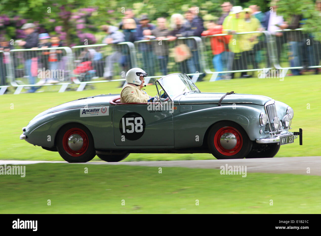 A car competes in the Motorsport At The Palace Sprint at Crystal Palace ...
