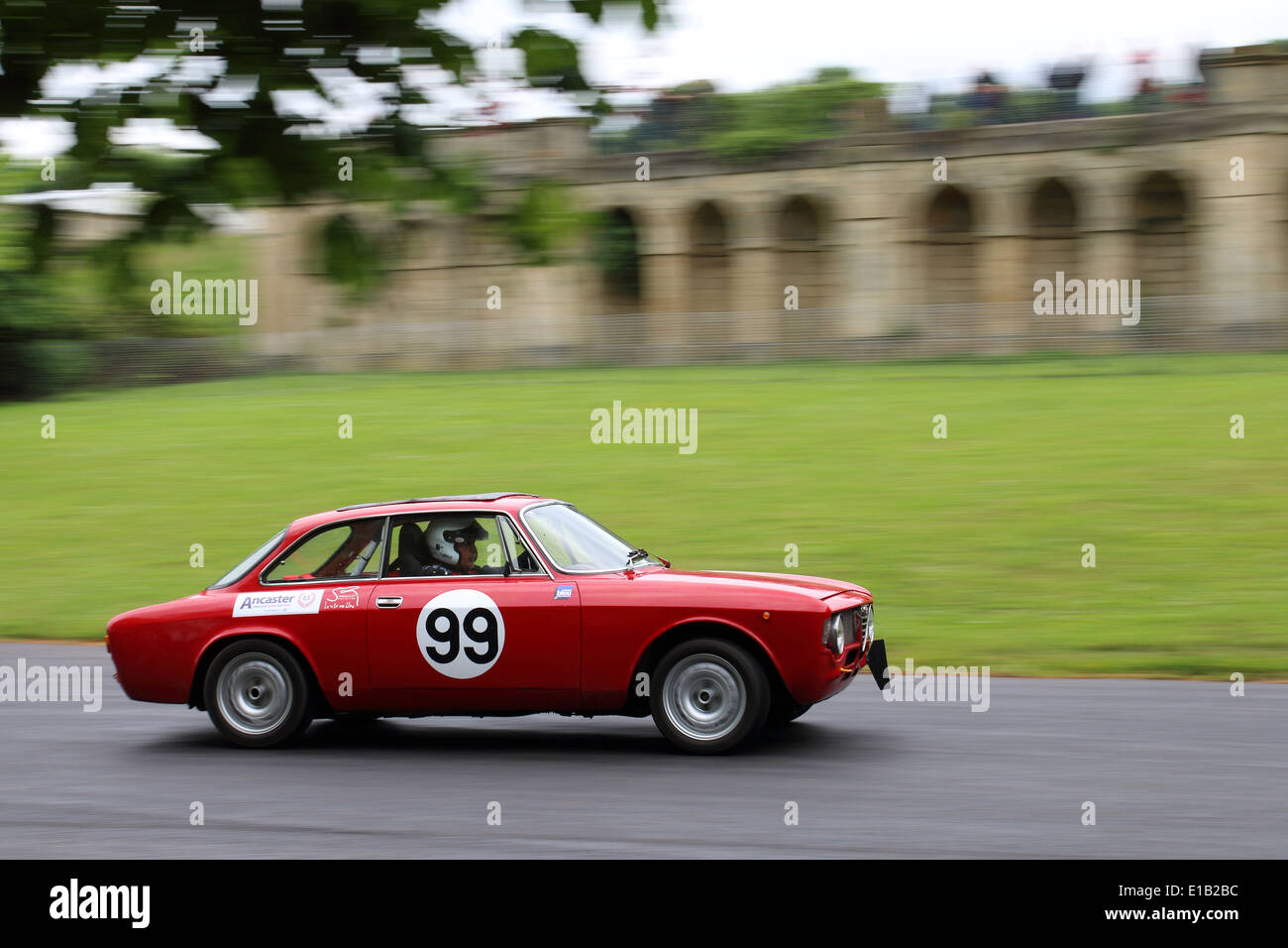 A car competes in the Motorsport At The Palace Sprint at Crystal Palace ...