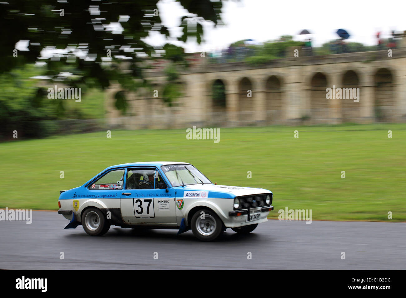 A car competes in the Motorsport At The Palace Sprint at Crystal Palace ...