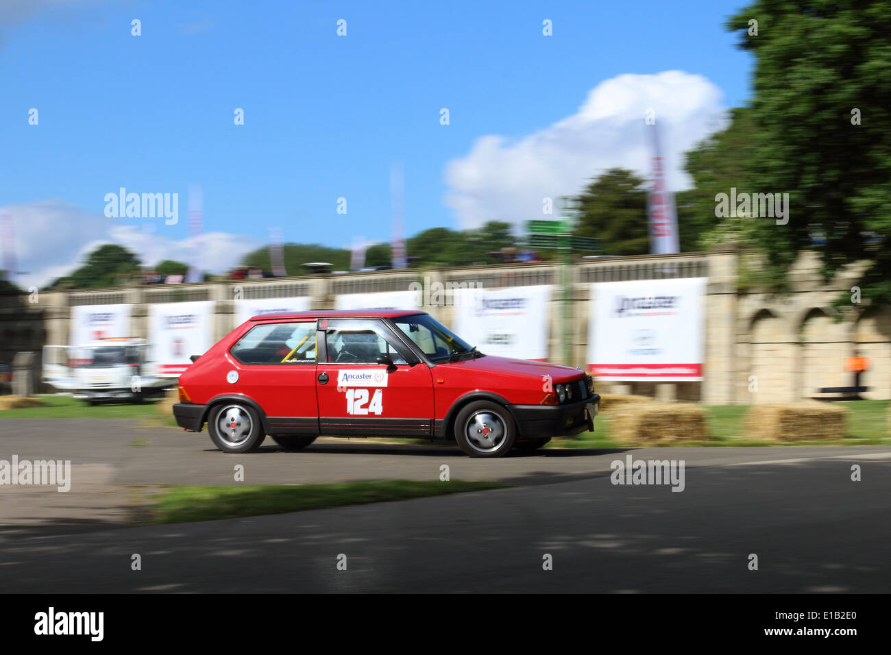 A car competes in the Motorsport At The Palace Sprint at Crystal Palace ...