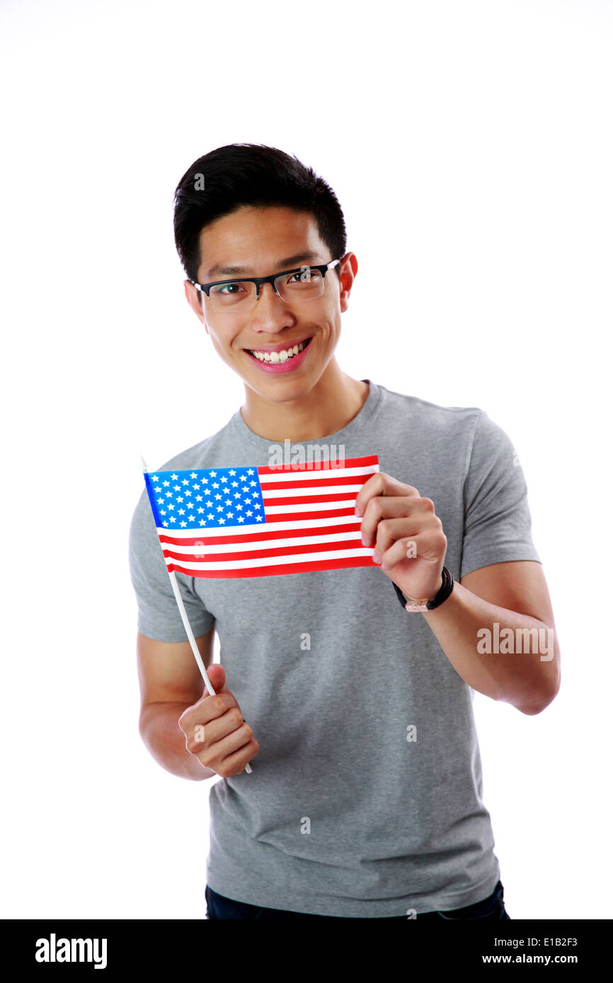 Cheerful asian man holding hi-res stock photography and images - Alamy