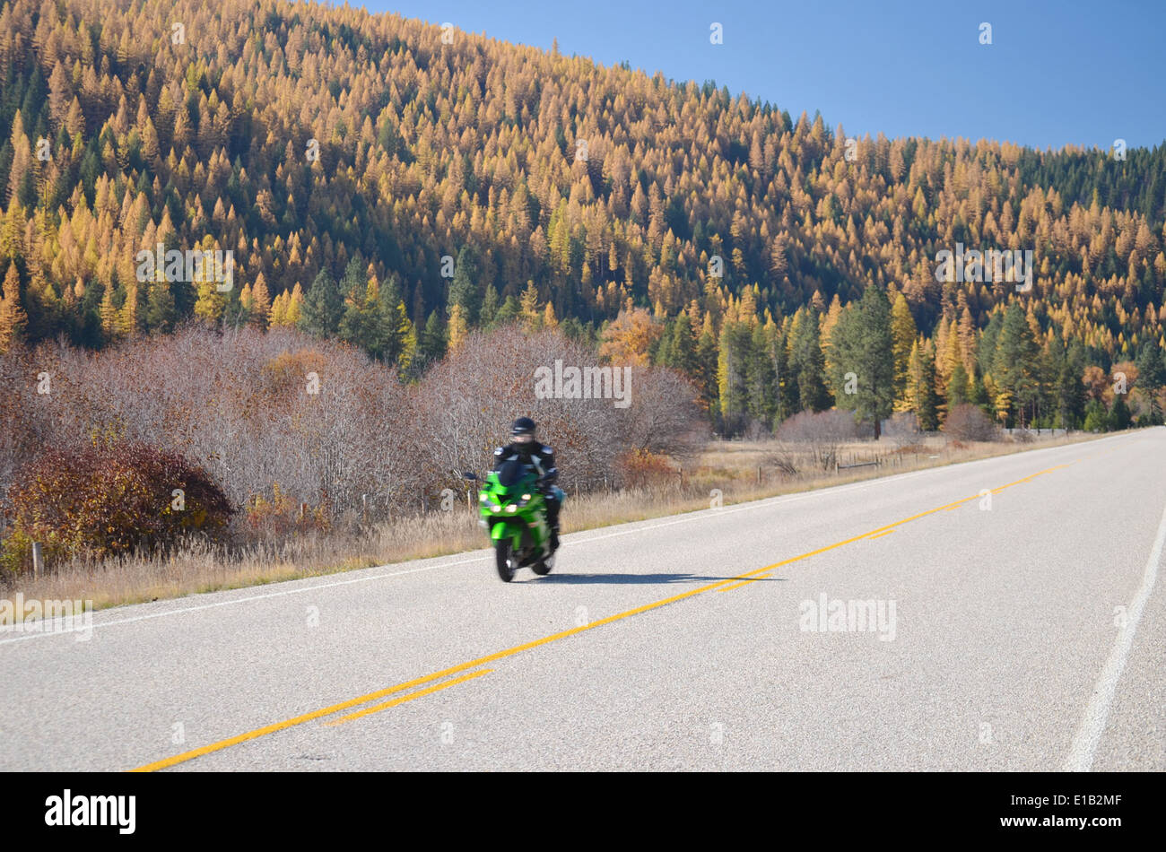 US Hwy-12 West of Lolo MT Stock Photo - Alamy
