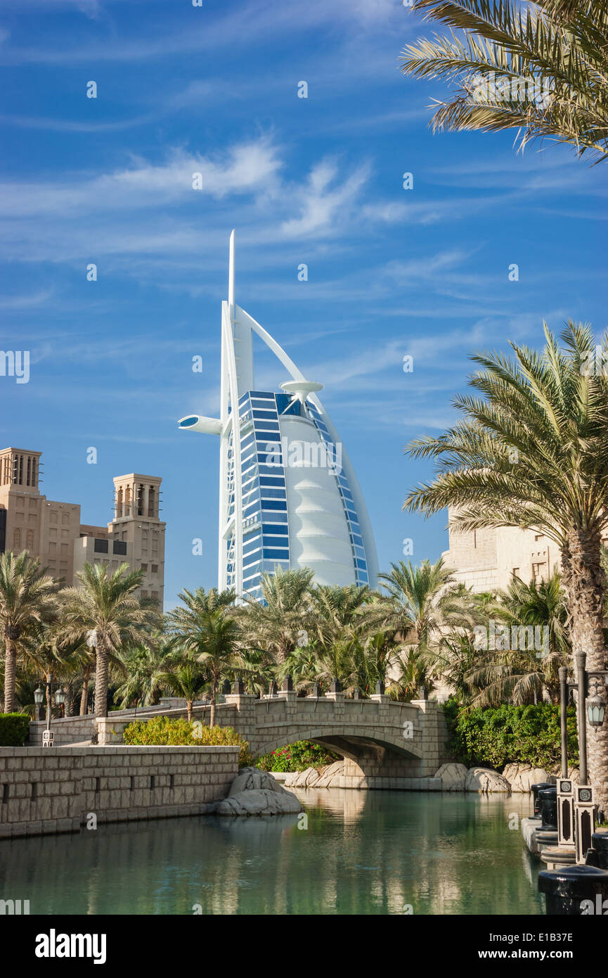 A general view of the world's first seven stars luxury hotel Burj Al ...