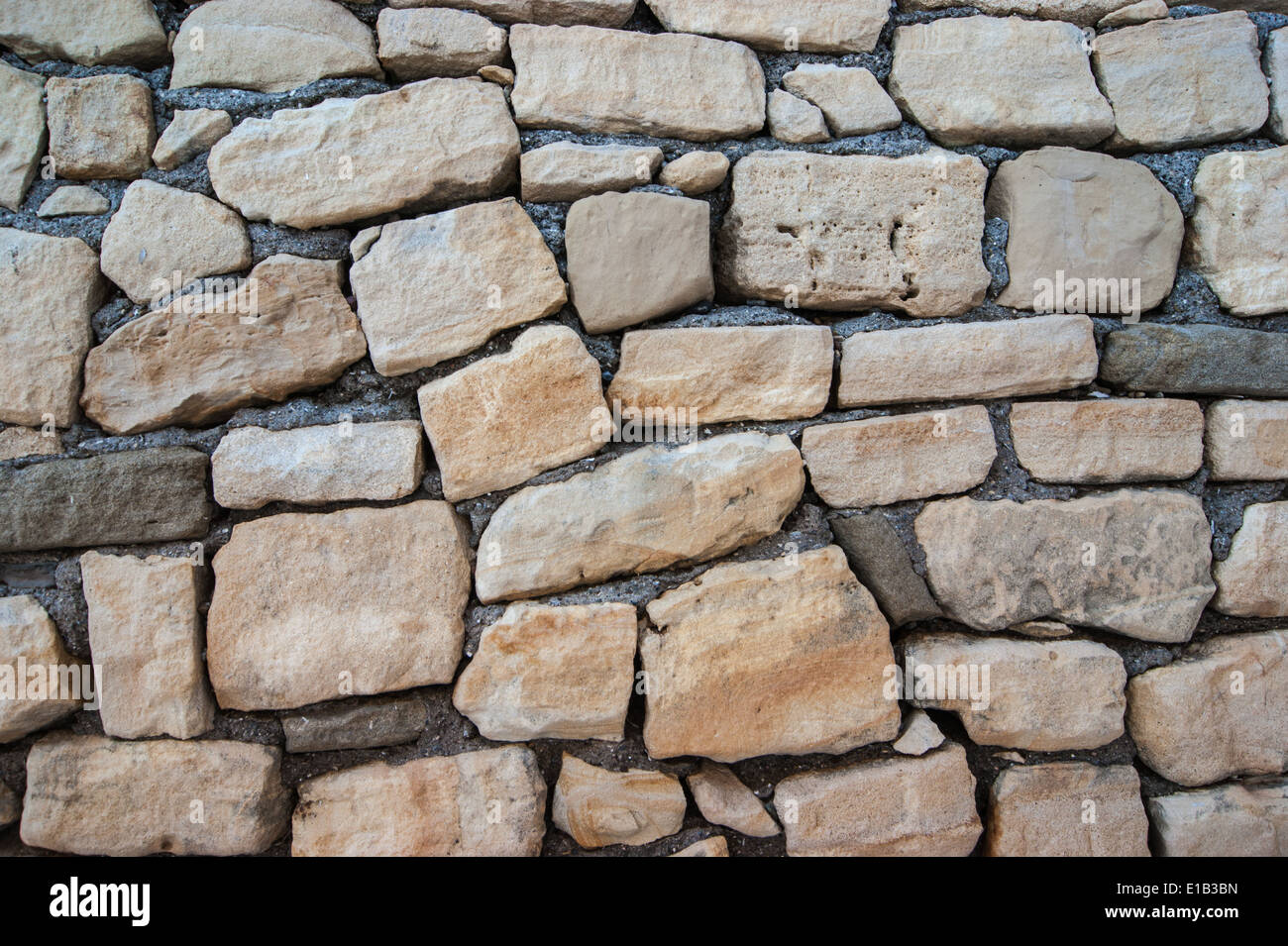 stone wall of large stones Stock Photo - Alamy