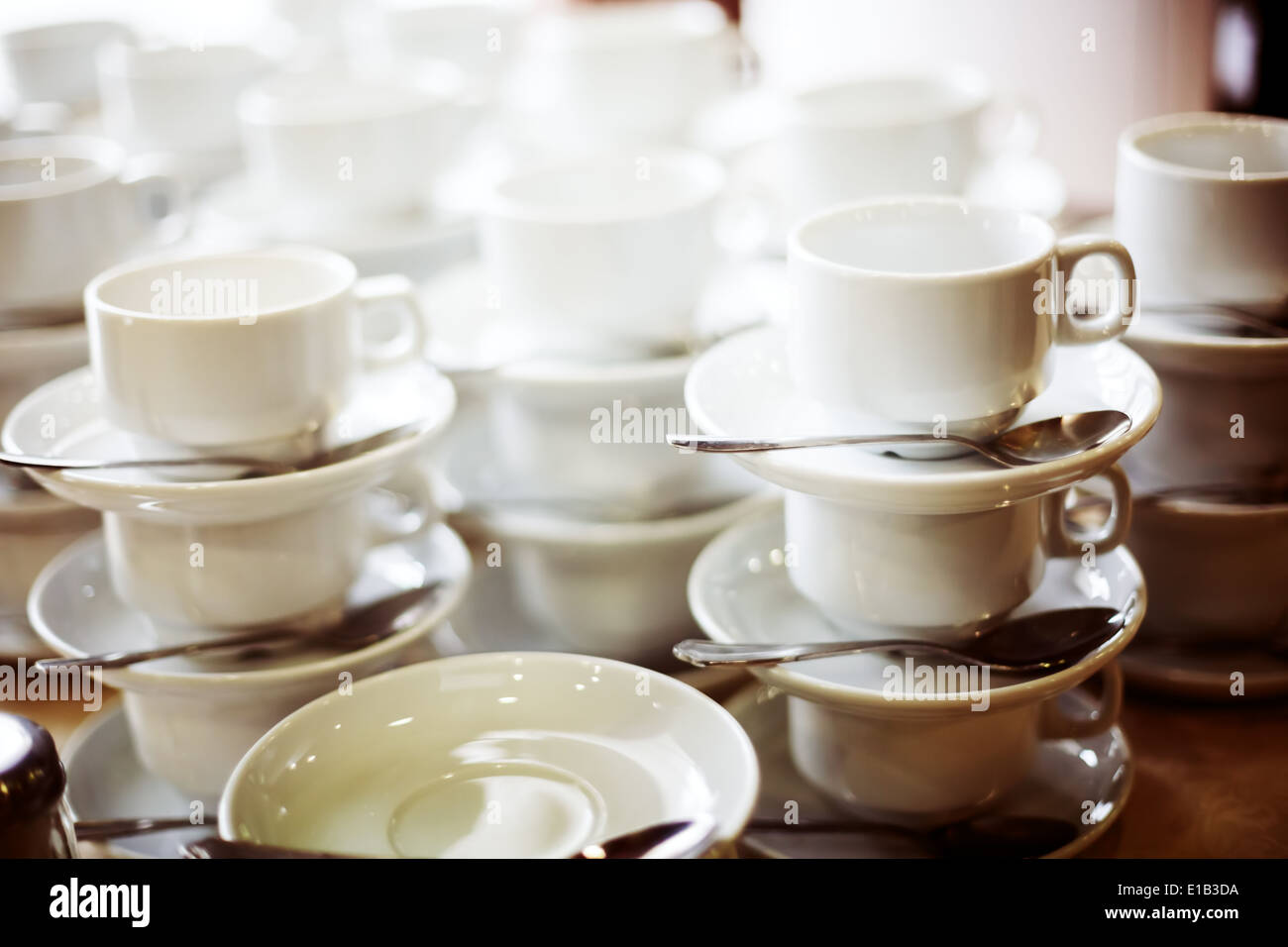 Row espresso cups hi-res stock photography and images - Alamy