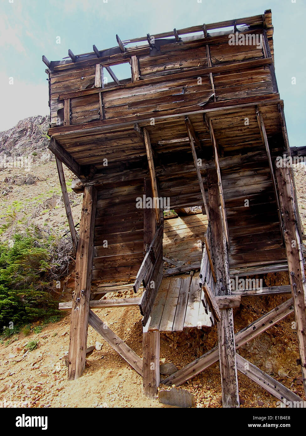 The old mining site is a historical location where minerals were ...