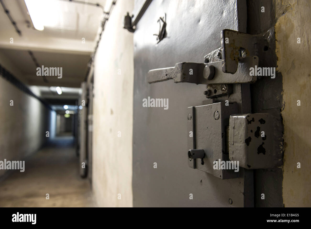 Berlin, Germany. 29th May, 2014. The lock of a cell door at the Berlin ...