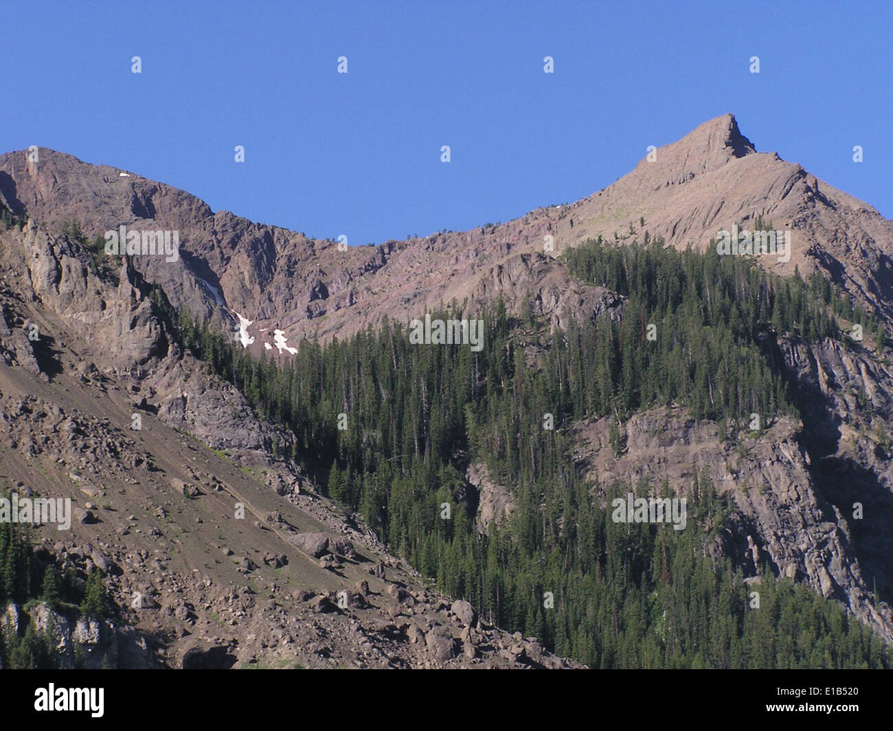 Mountains at New World Mine Site Stock Photo - Alamy