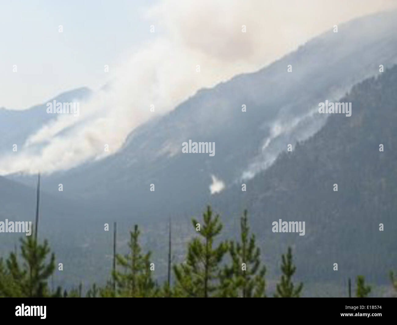 The Rockin Fire in Bitterroot National Forest, Montana, is a wildfire ...