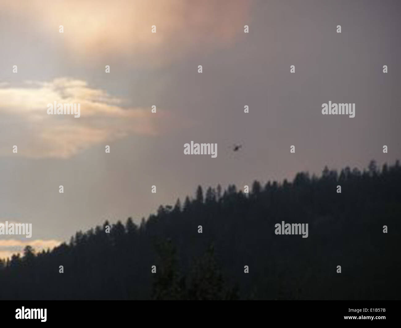 The Rockin Fire, located in Bitterroot National Forest, Montana ...
