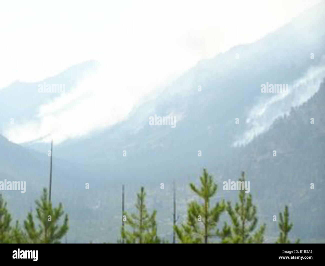 The Rockin Fire in the Bitterroot National Forest in Montana produced ...