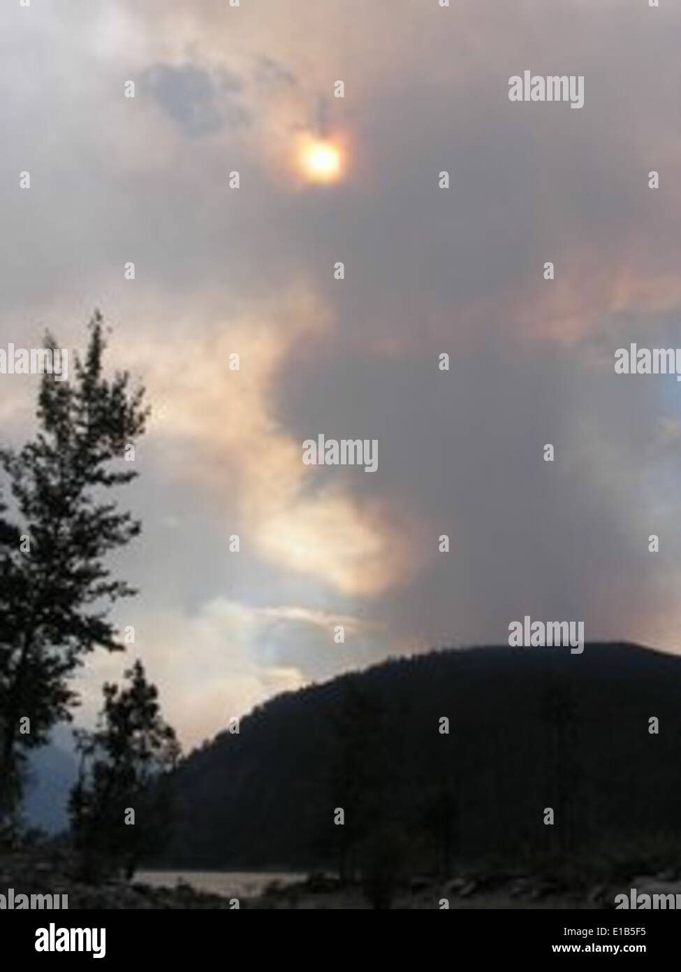 The Rockin Fire in Montana's Bitterroot National Forest produced ...