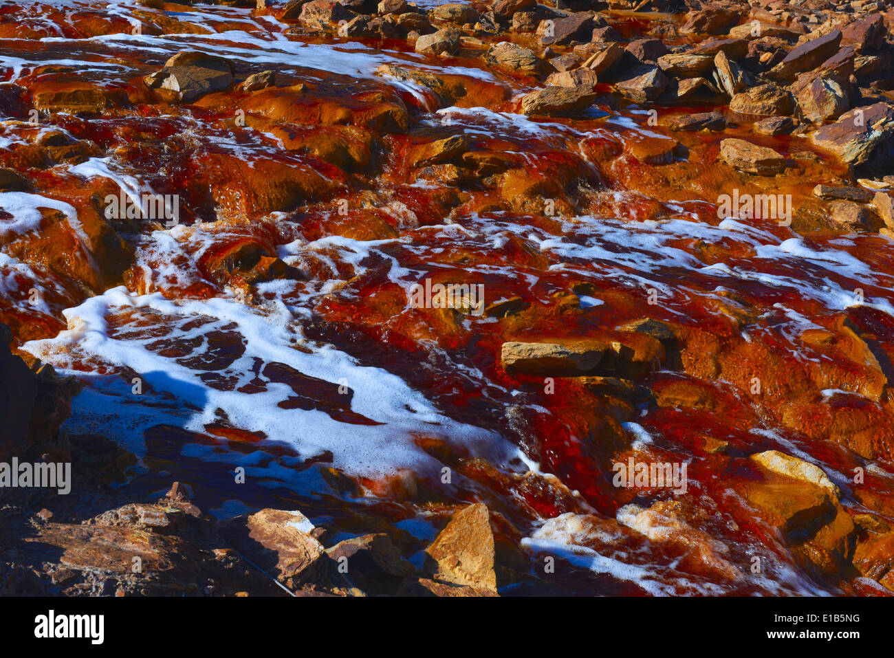 Rio Tinto, Tinto River, Rio Tinto mines, Huelva province, Andalusia ...