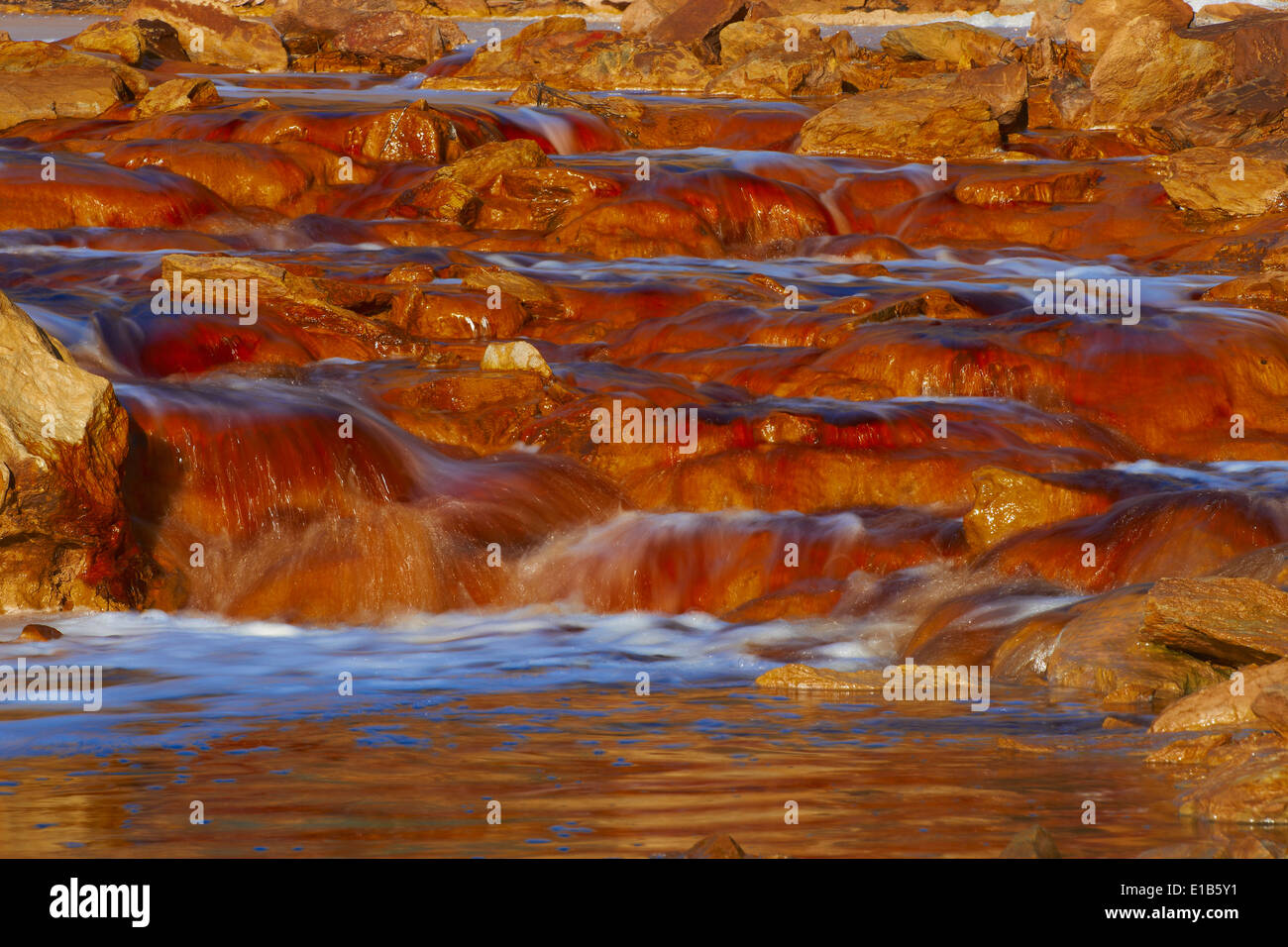 Rio Tinto, Tinto River, Rio Tinto mines, Huelva province, Andalusia ...