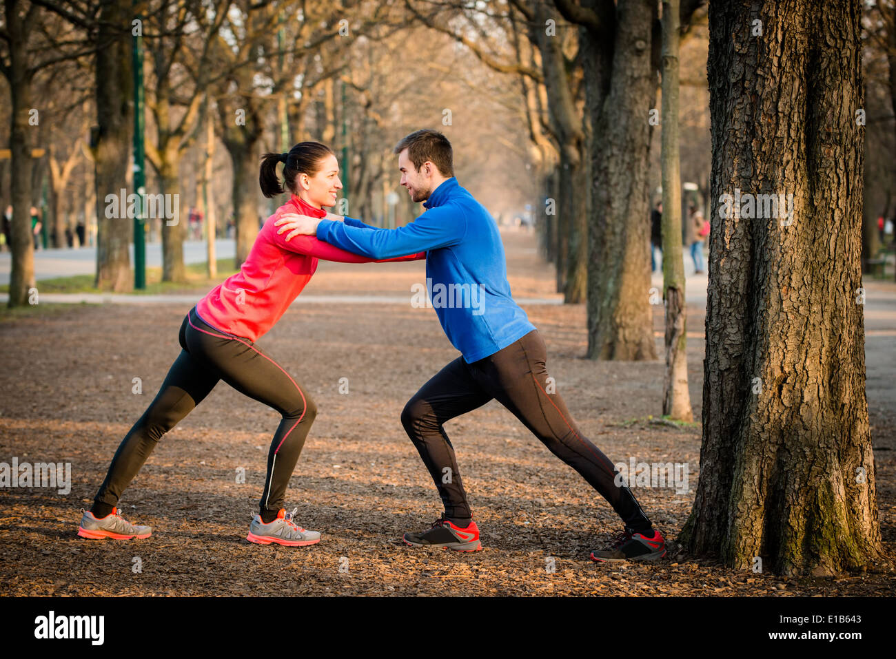 Warming up muscles hi-res stock photography and images - Alamy