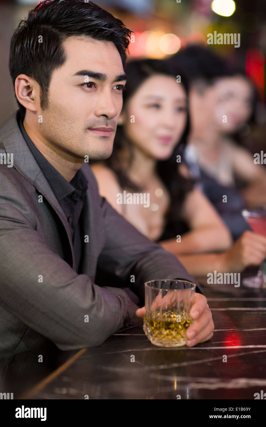 Only men drinking bar hi-res stock photography and images - Alamy