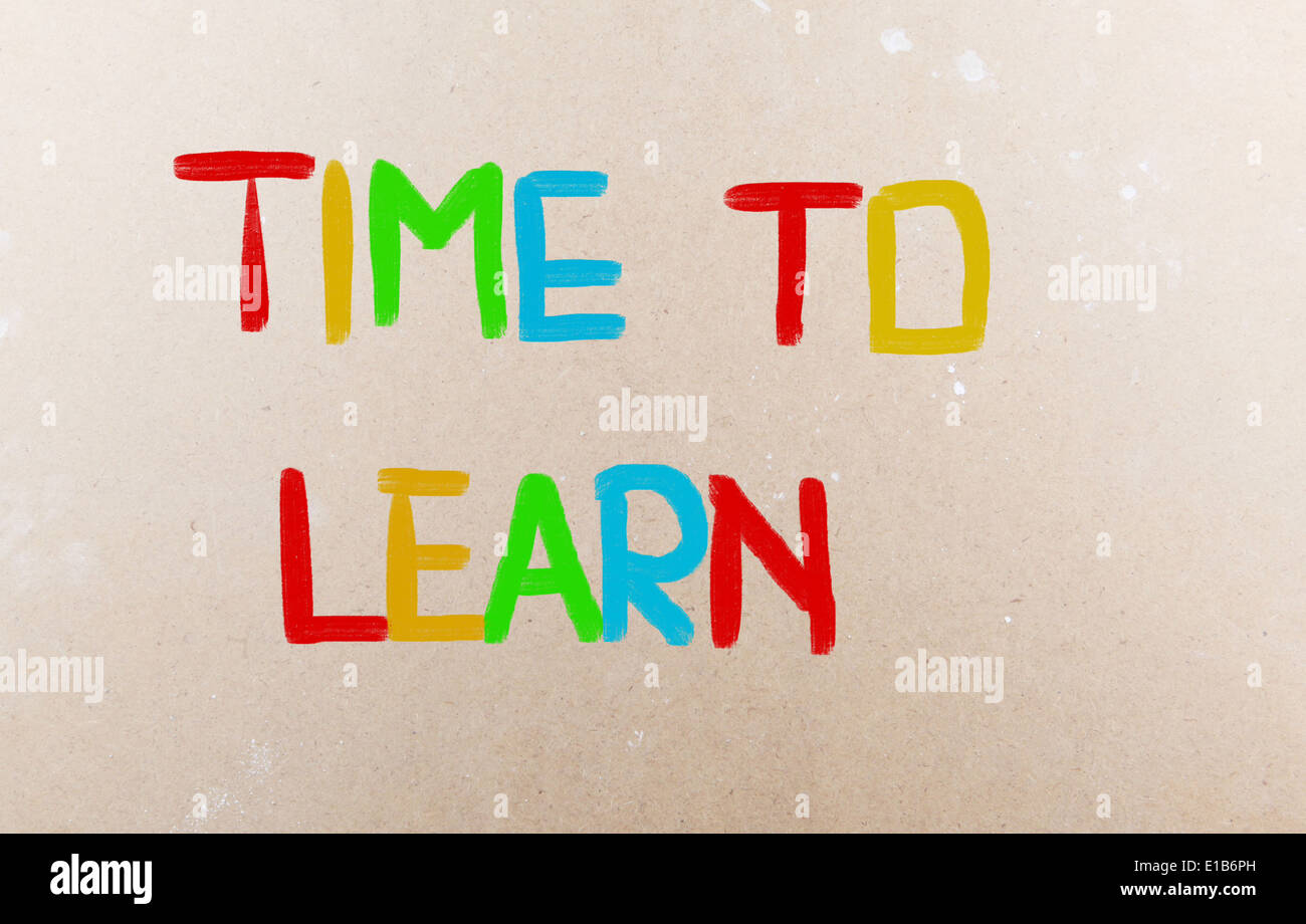 Time To Learn Concept Stock Photo - Alamy