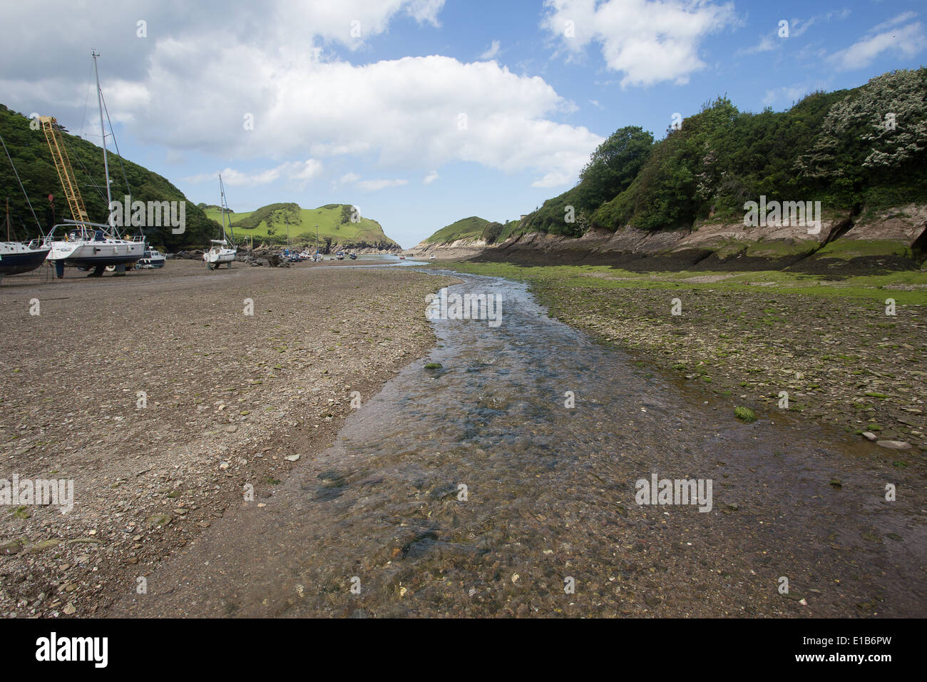 seaside coastal view Watermouth Bay North Devon Stock Photo - Alamy