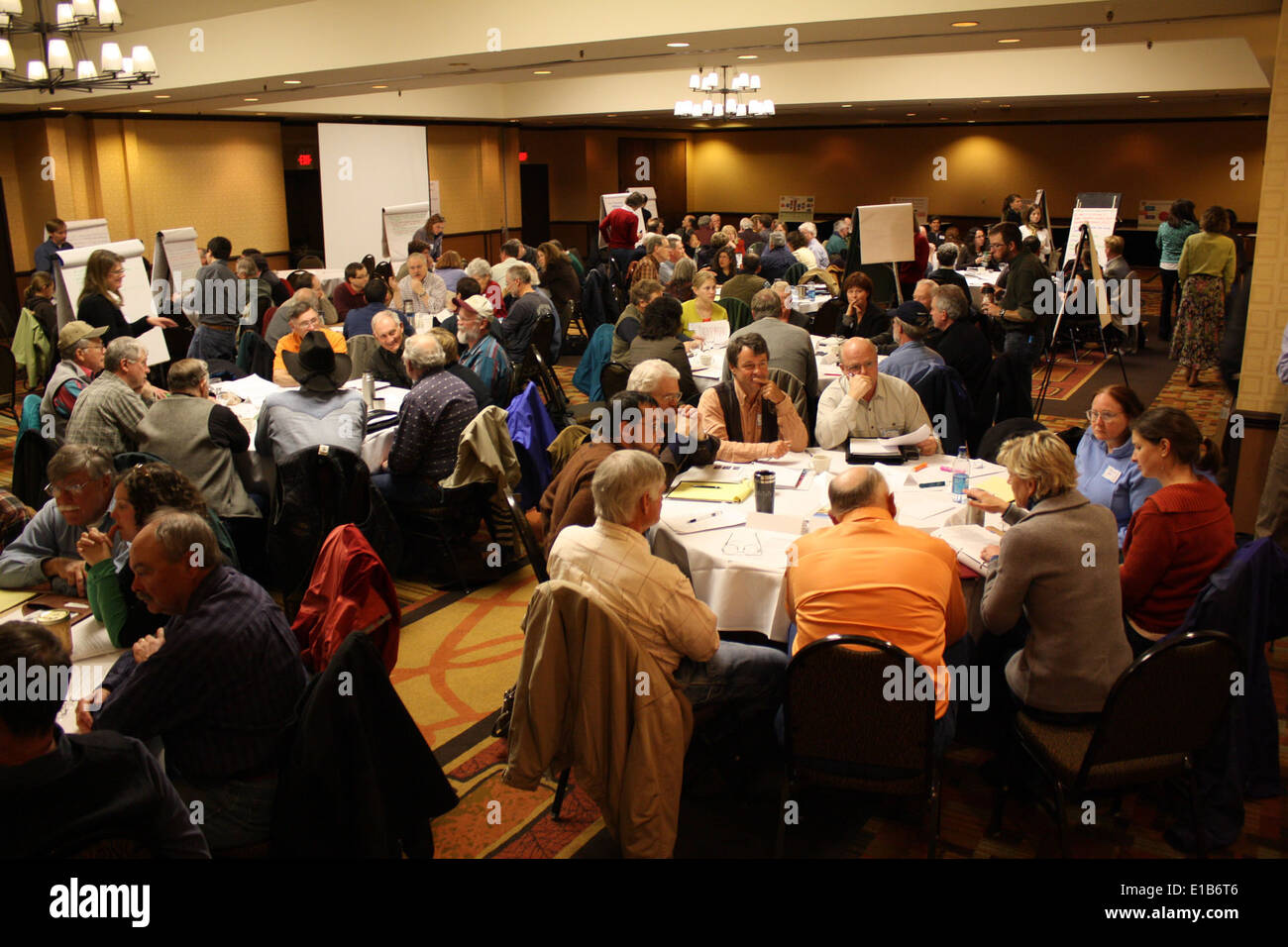 Region One Proposed Planning Rule Roundtable - April 2010 Stock Photo ...