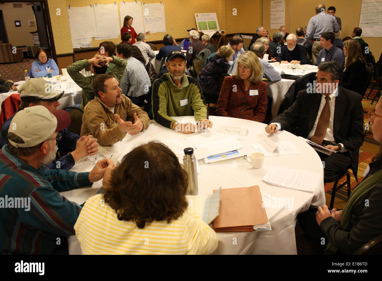 Region One Proposed Planning Rule Roundtable - April 2010 Stock Photo ...