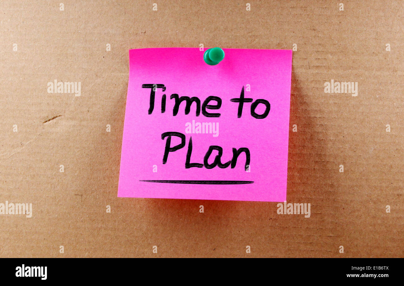 Time To Plan Concept Stock Photo - Alamy
