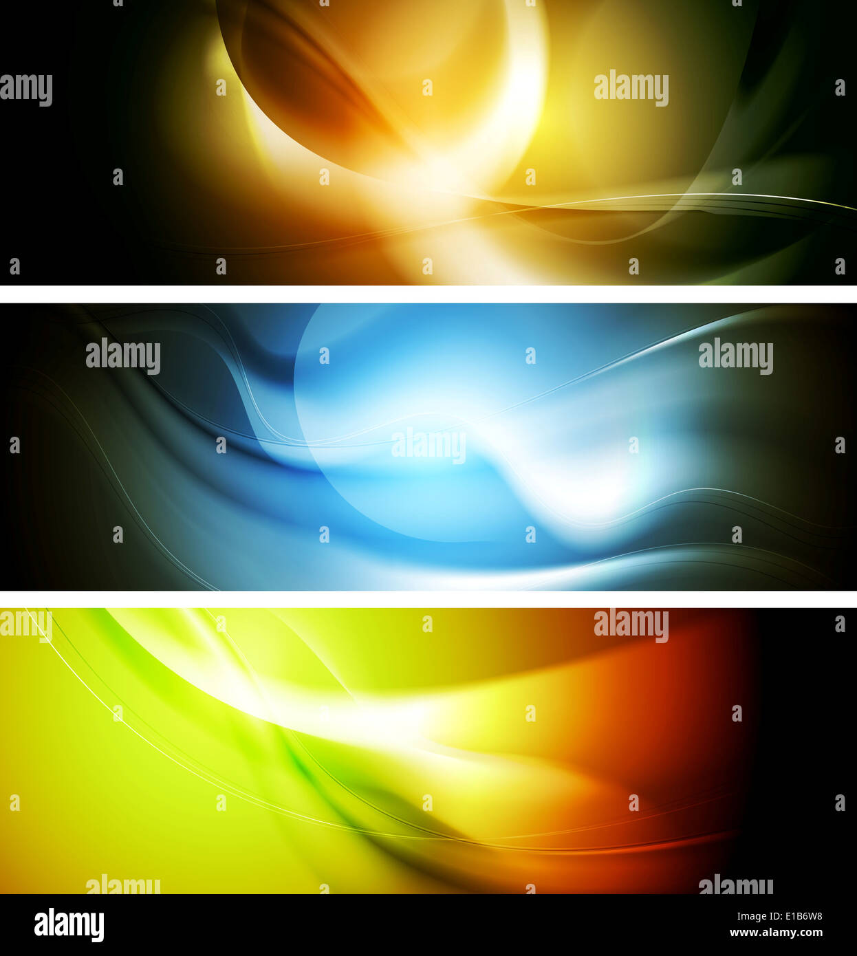 Bright wavy background. Gradient mesh eps10 Stock Photo - Alamy