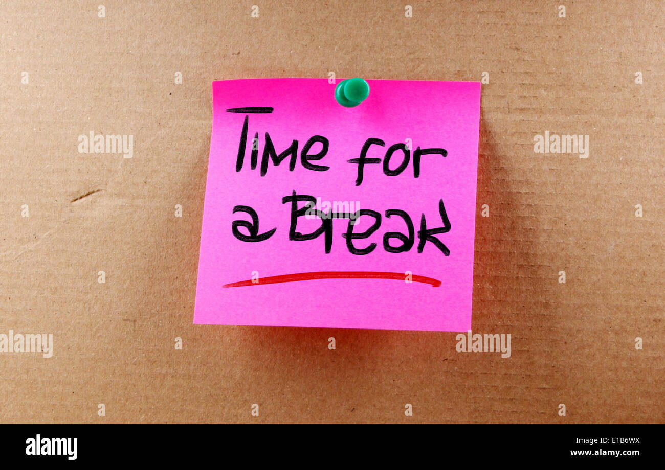Time For A Break Concept Stock Photo - Alamy