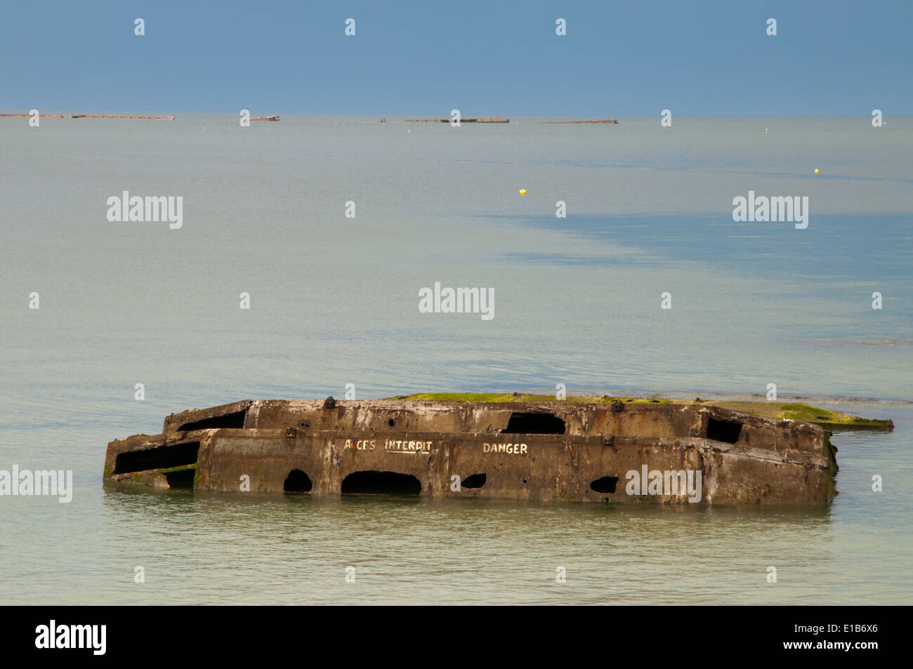 Mulberry harbour day ww2 arromanches hi-res stock photography and ...
