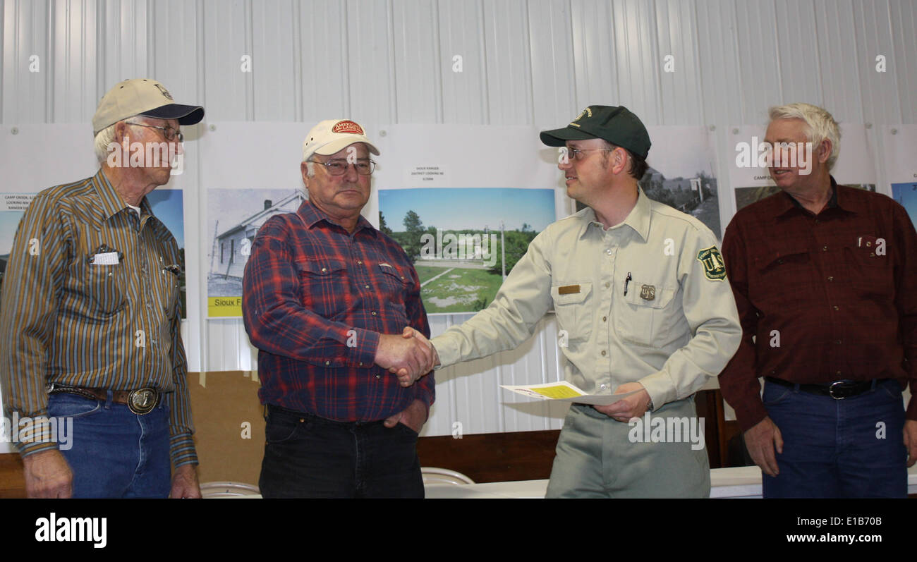 The Harding County Commissioners visit Camp Crook in the Custer ...
