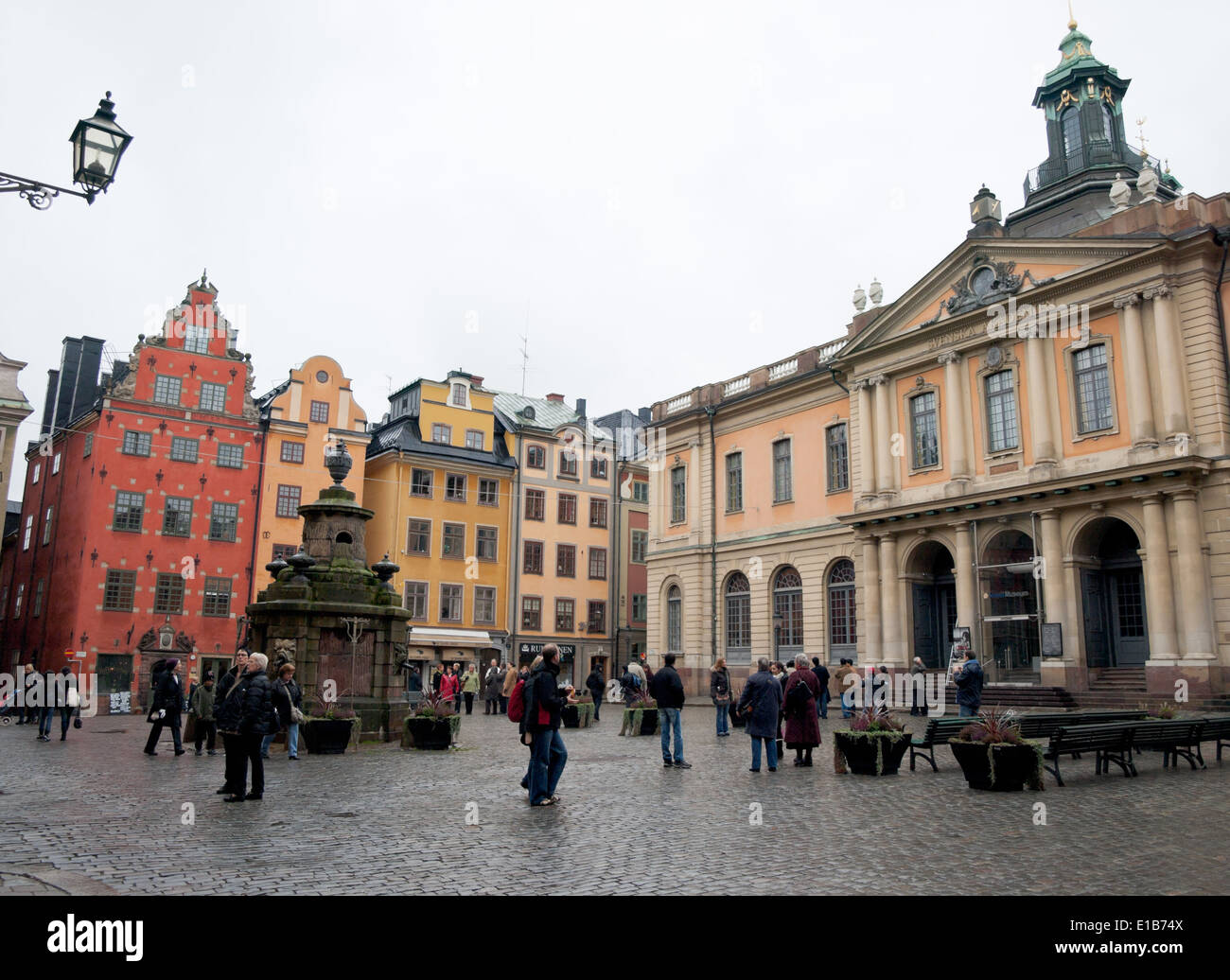 Stortorget (The Big Square) in the old town of Gamla Stan in Stockholm ...