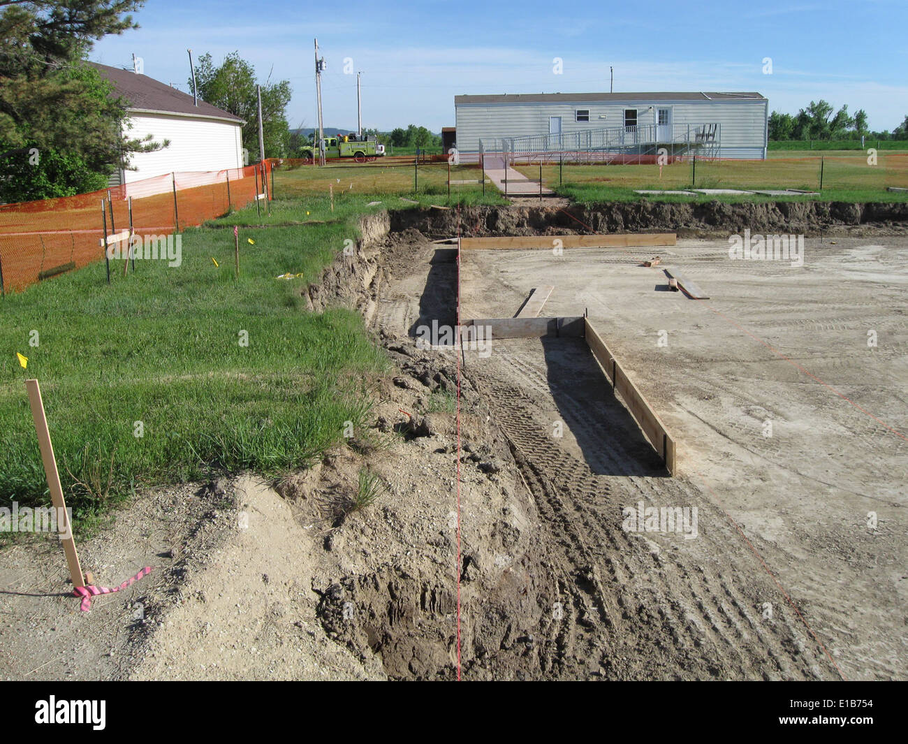 A view looking south on the East Side of Camp Crook in the Custer ...