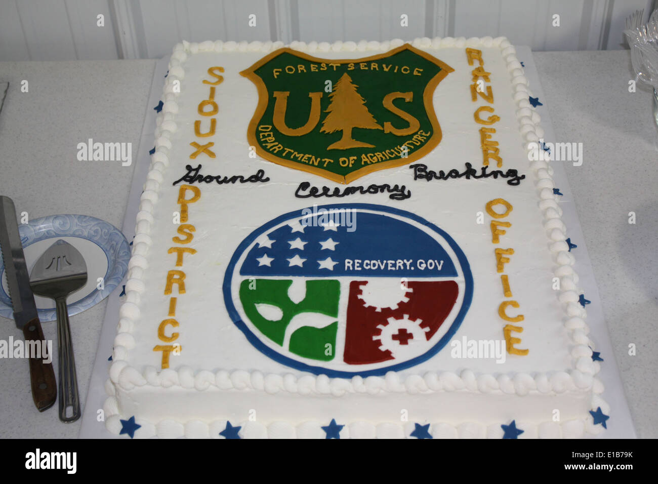 The groundbreaking ceremony at Camp Crook, located in the Custer ...
