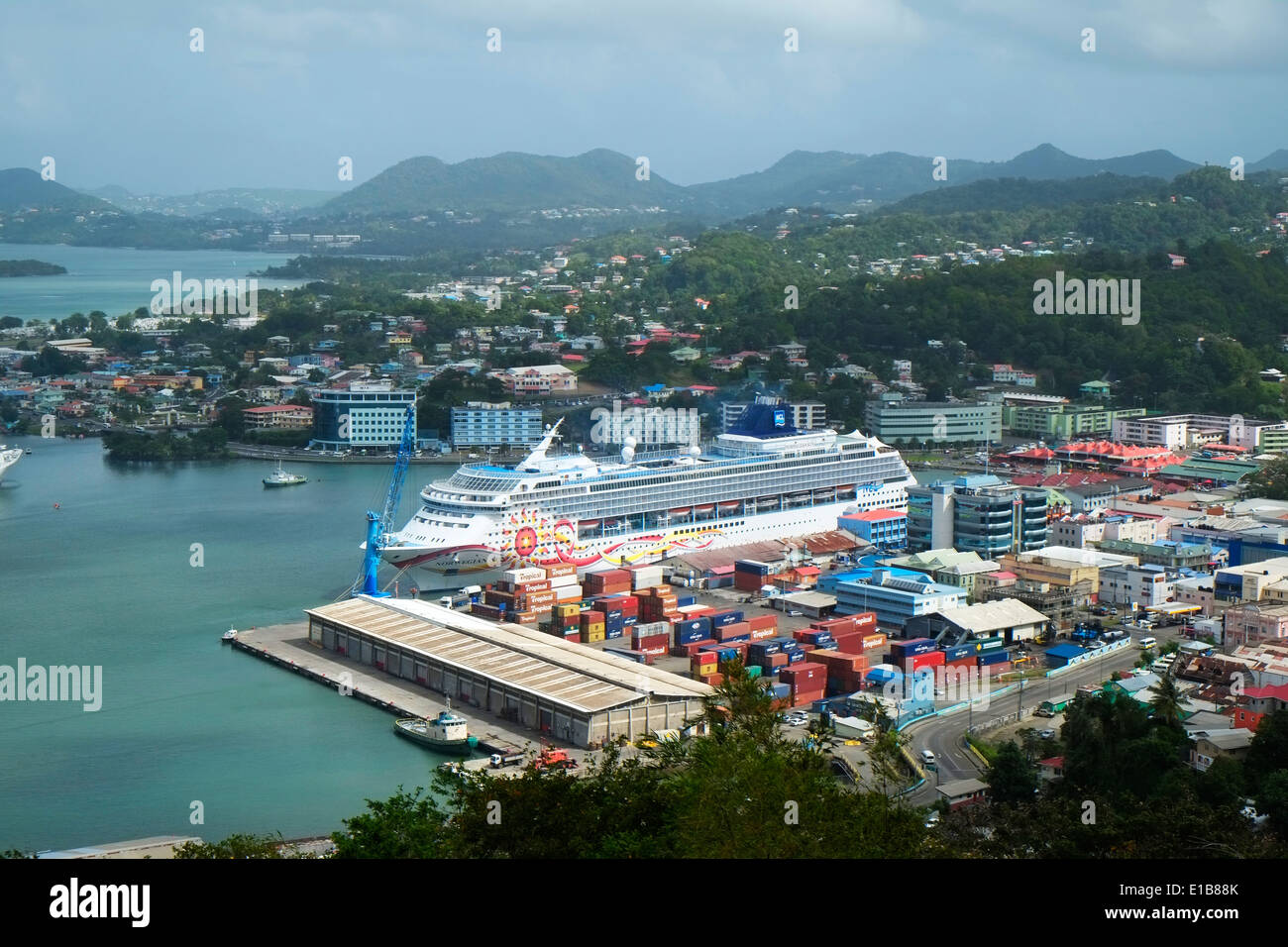 Castries St. Lucia Caribbean Island Cruise Windward Islands Lesser ...