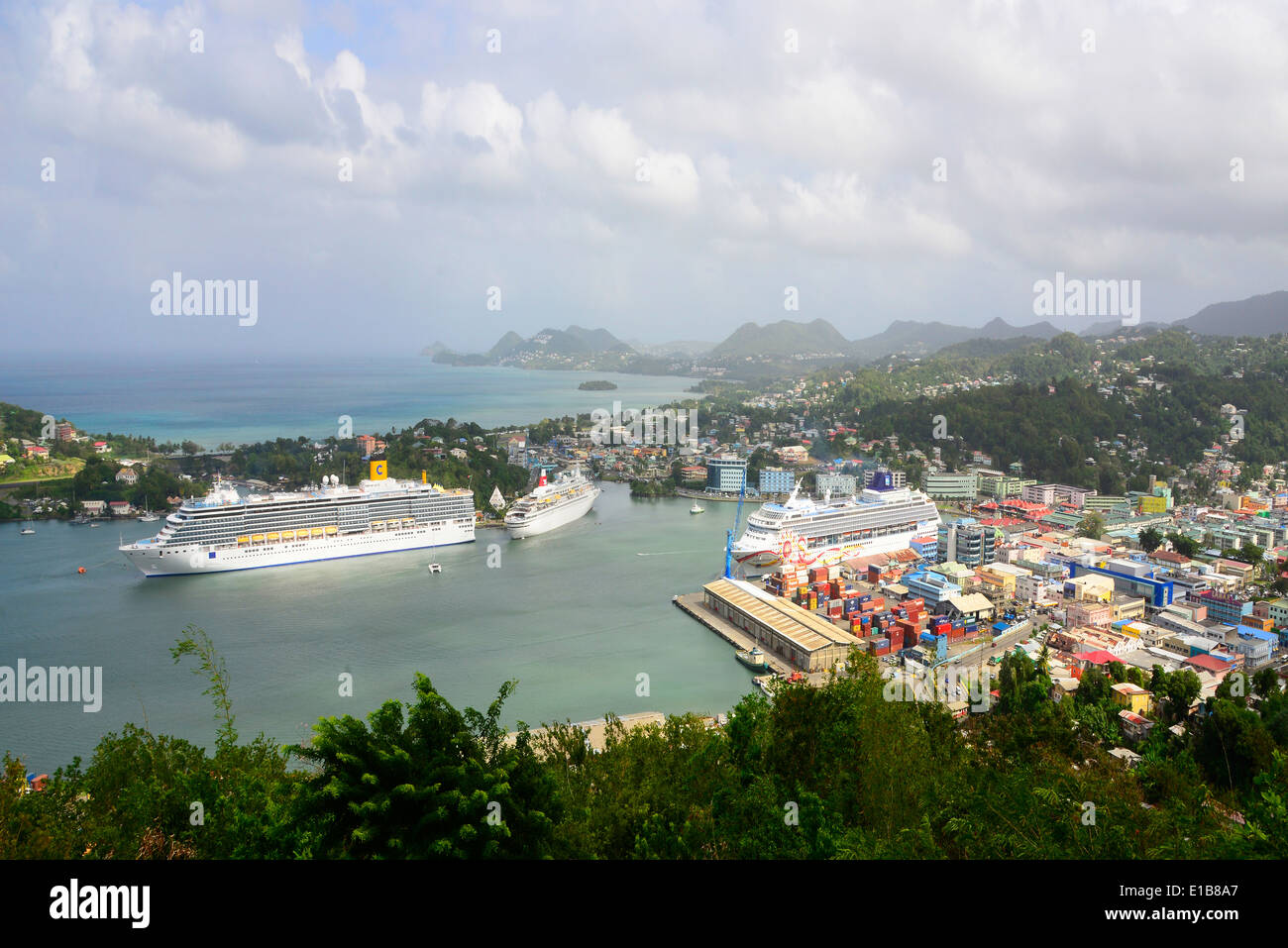 Castries St. Lucia Caribbean Island Cruise Windward Islands Lesser ...