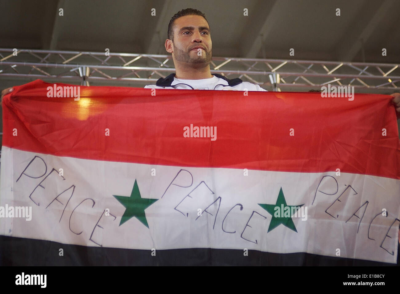 Moscow, Russia. 29th May, 2014. German boxer Manuel Charr during the ...