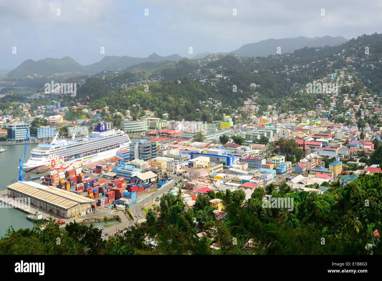 Castries St. Lucia Caribbean Island Cruise Windward Islands Lesser ...