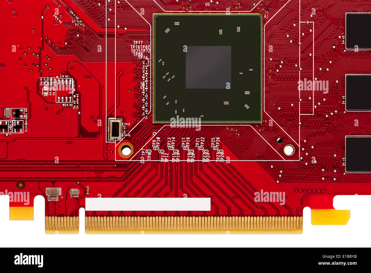 Circuit board with electronic components Stock Photo - Alamy