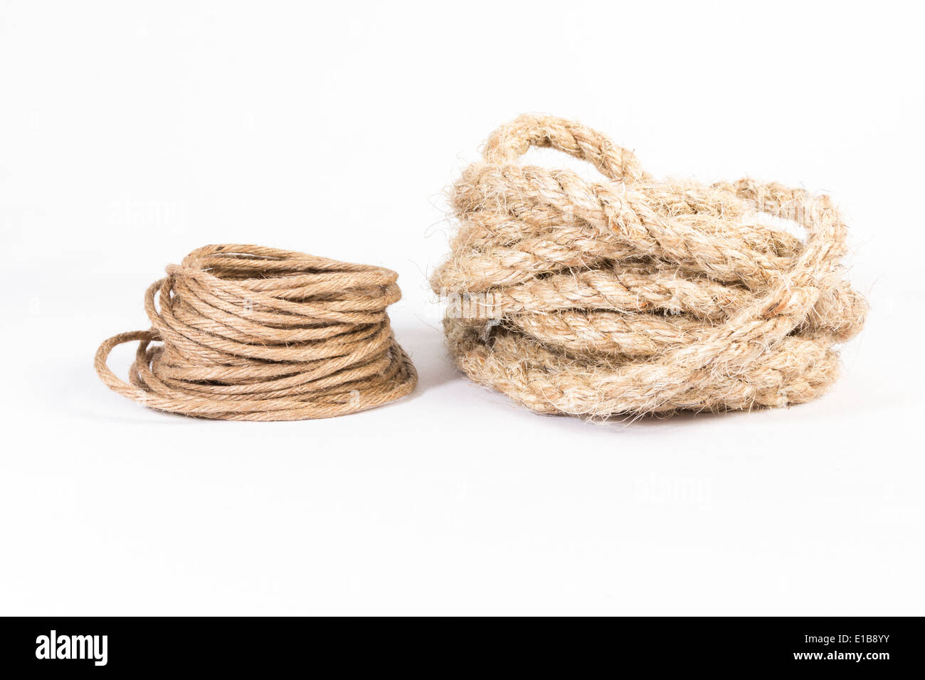 rope isolated on white background Stock Photo - Alamy