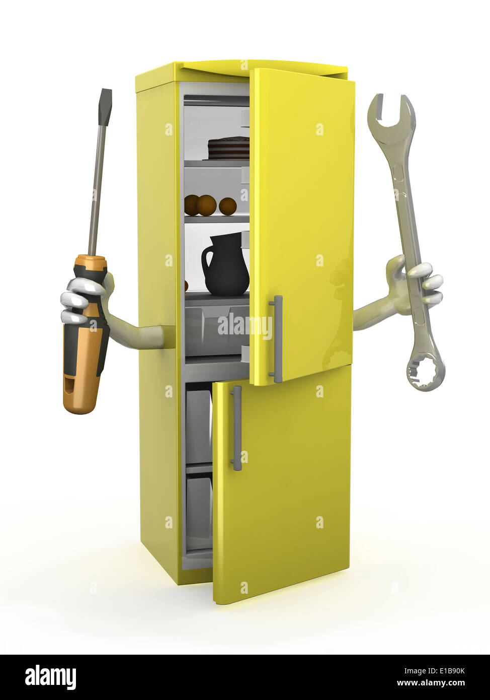 Refrigerator service Cut Out Stock Images & Pictures - Alamy