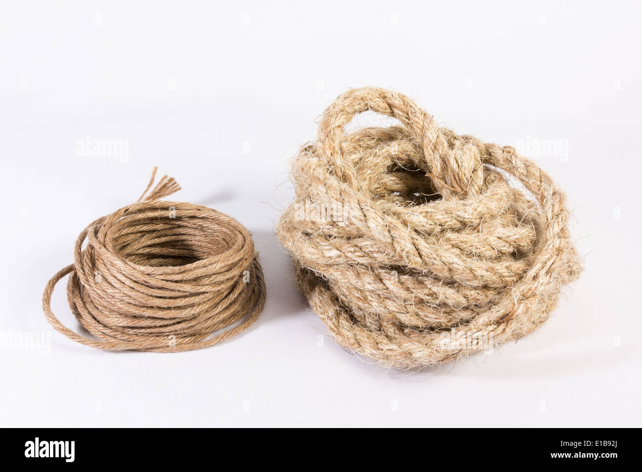 rope isolated on white background Stock Photo - Alamy